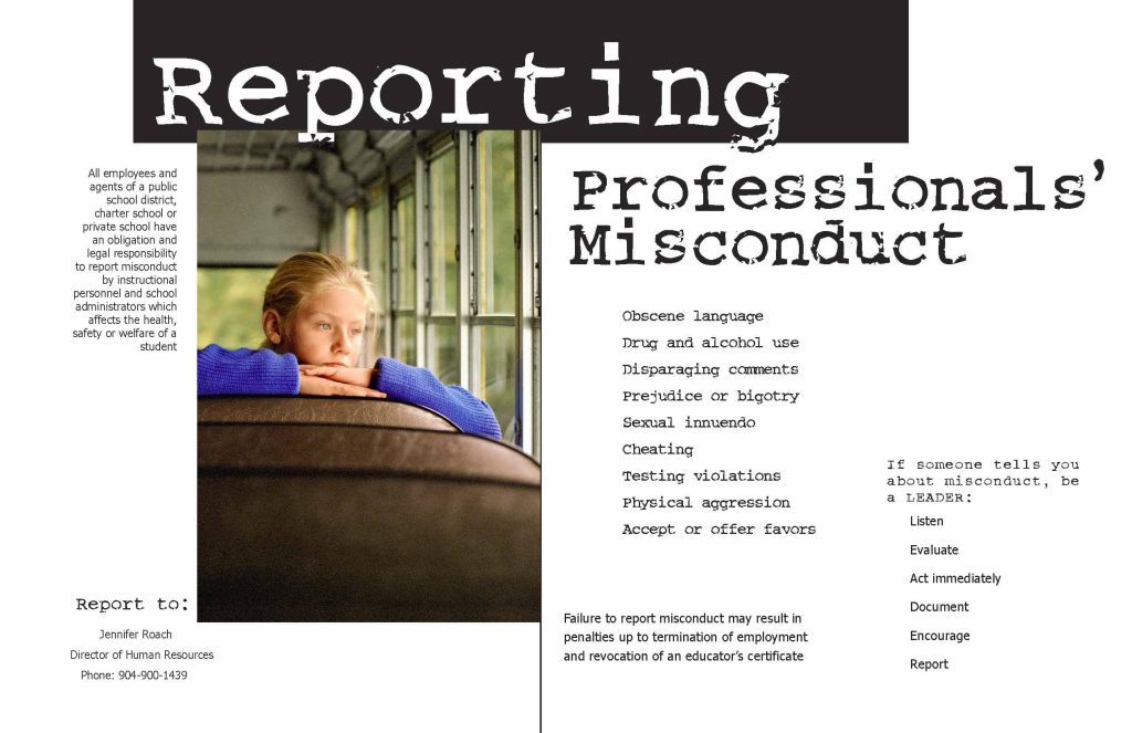 Reporting Misconduct & Abuse – Collage Day School